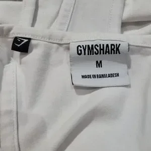Gymshark | Shirts | Gymshark Mens Stringer Medium White Black Logo ...